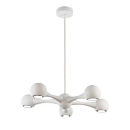 Perivale 5 Way Star Pendant in Matt White